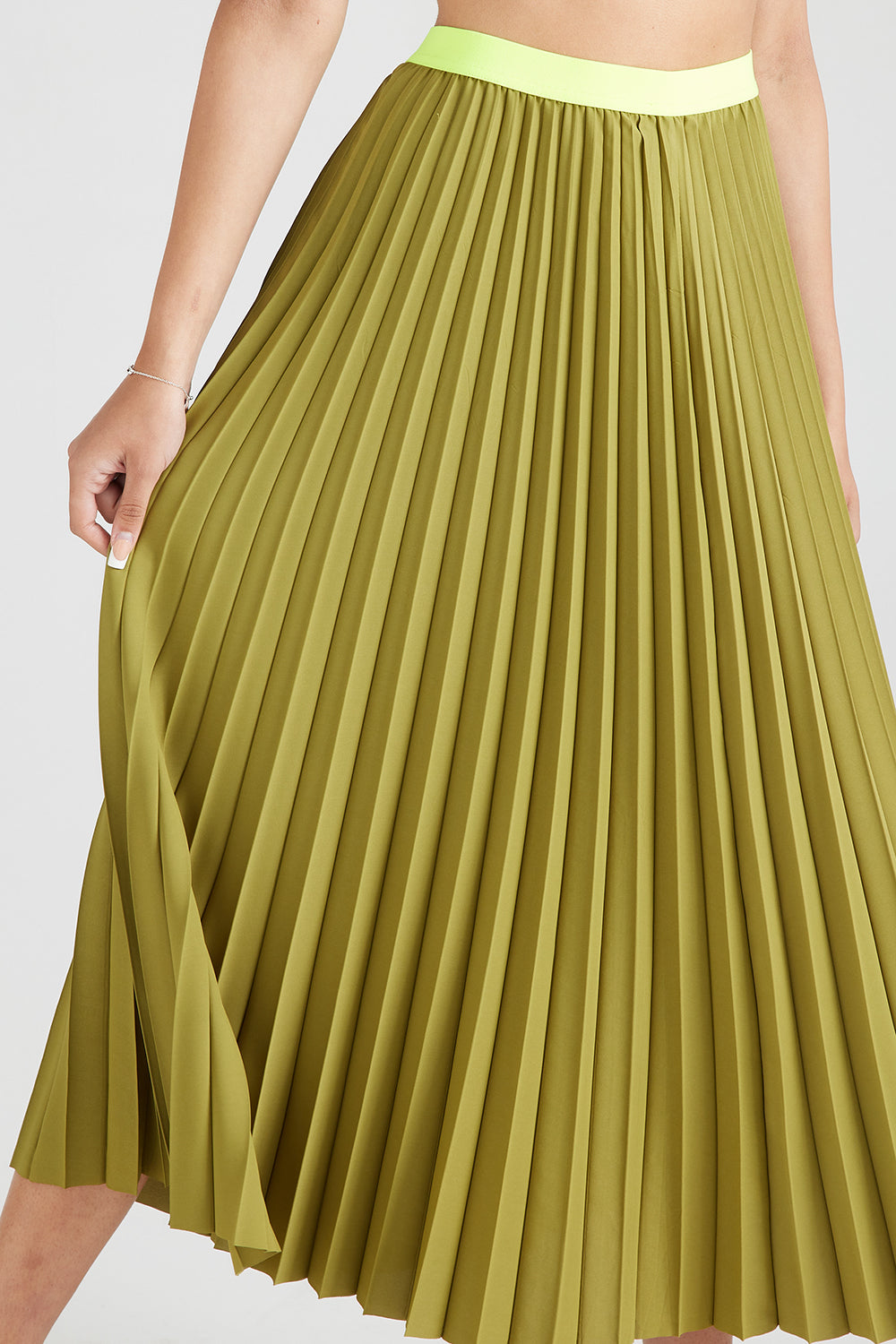 Estelle Sunray Skirt - Olive / Moss Green – Made For A Goddess